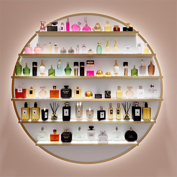 CM030 Wall Mounted Cosmetic Display Shelf Rack Lighted – Besty Display