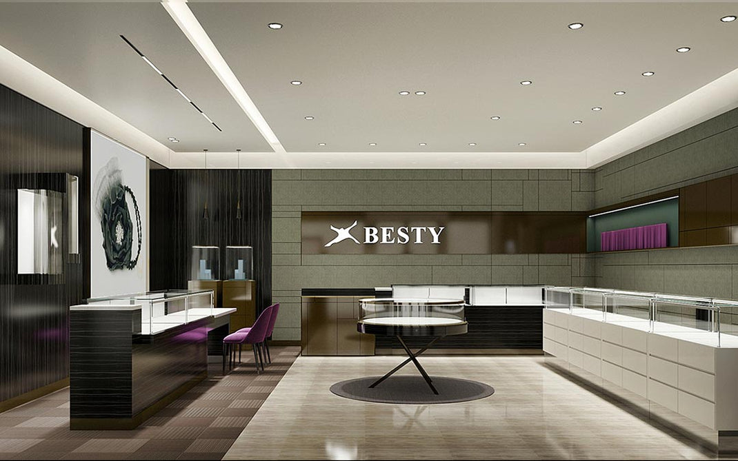Custom-Made Jewelery Glass Display Showcases | Besty Display
